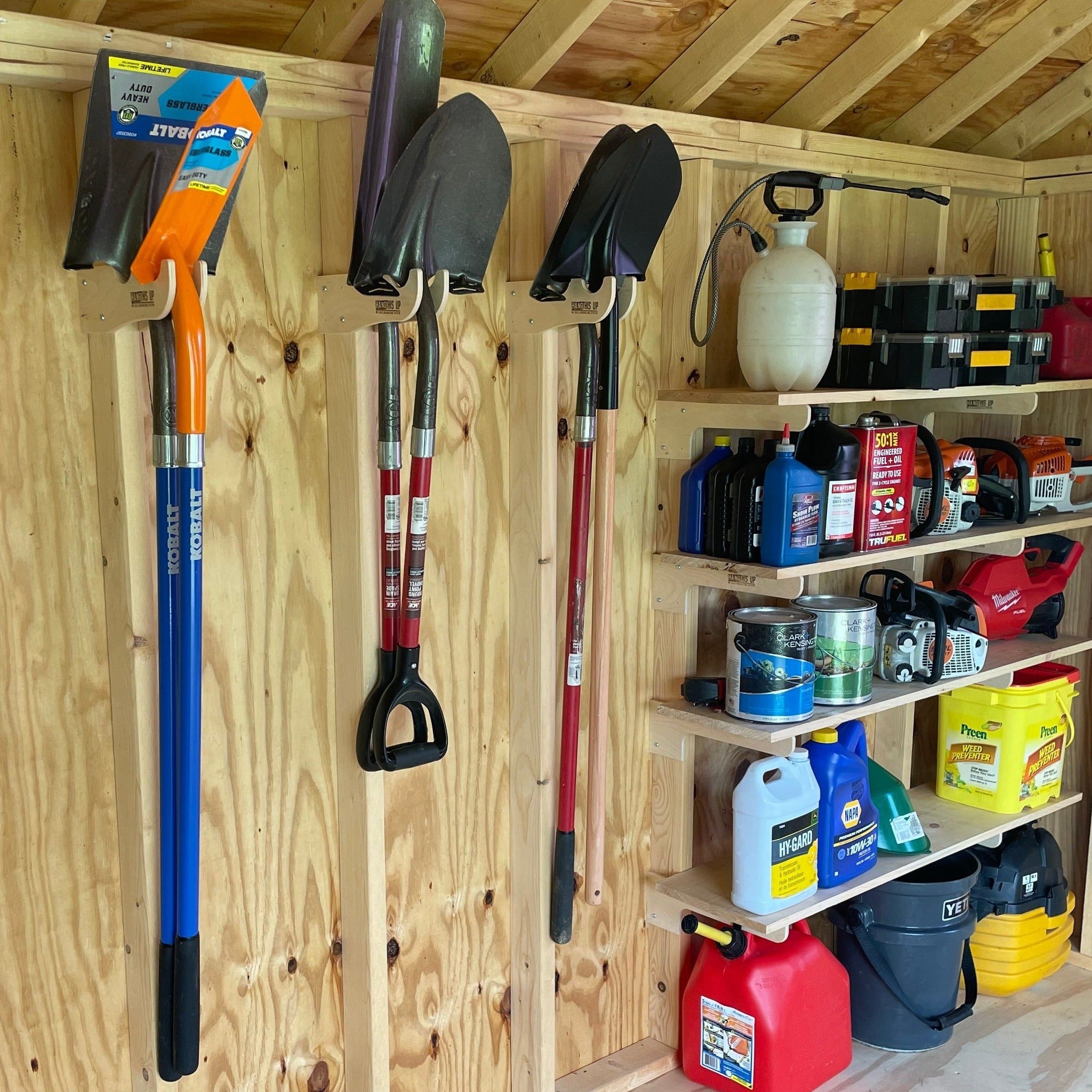 Intro KIT - Garden Yard Tool Organizer, Shed Organizer, Shed Tool Rack ...