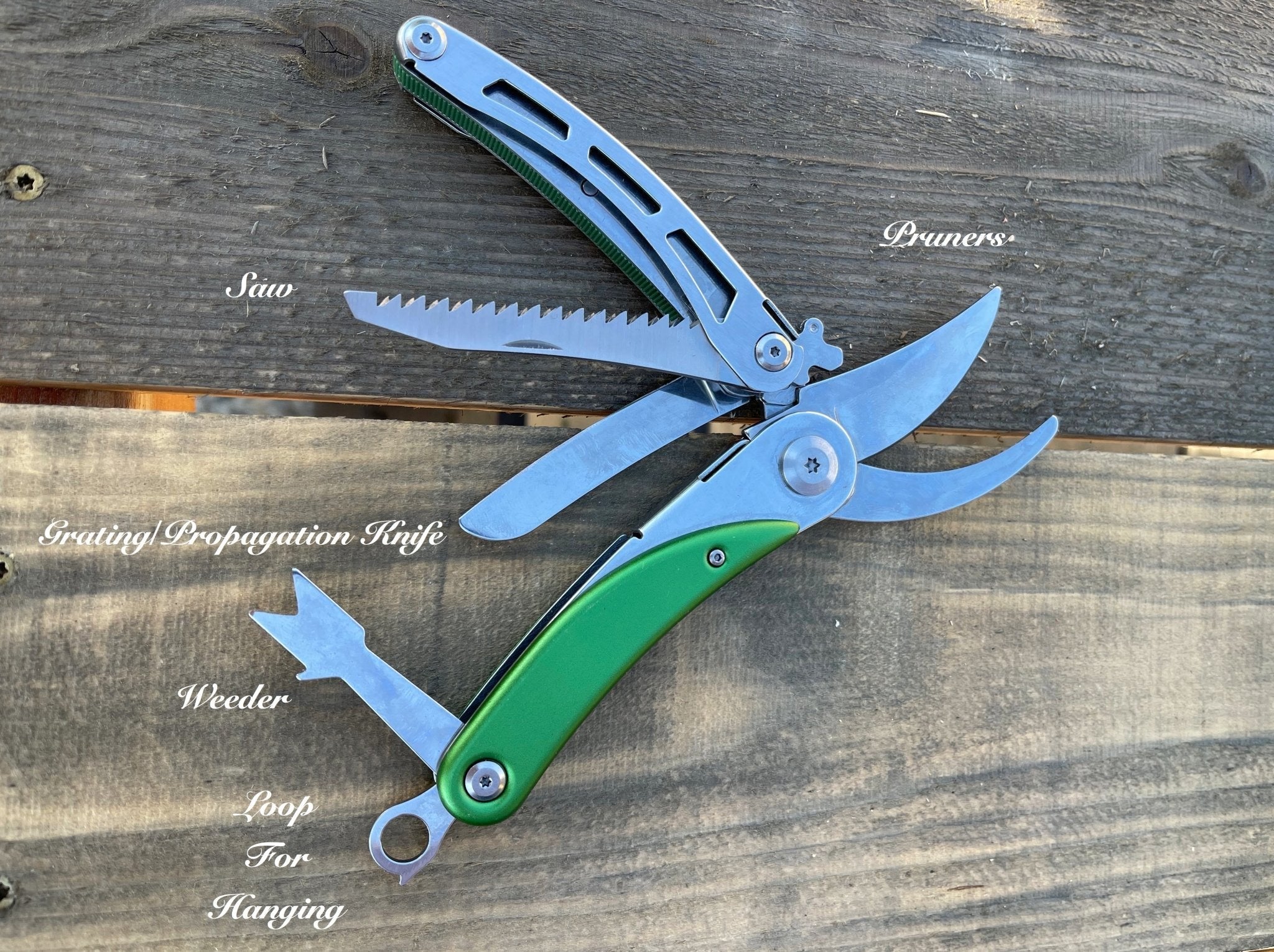 Gardener's Multi-Tool - 4-In-1 Garden Tool (Pruner, Saw, Propagation K ...